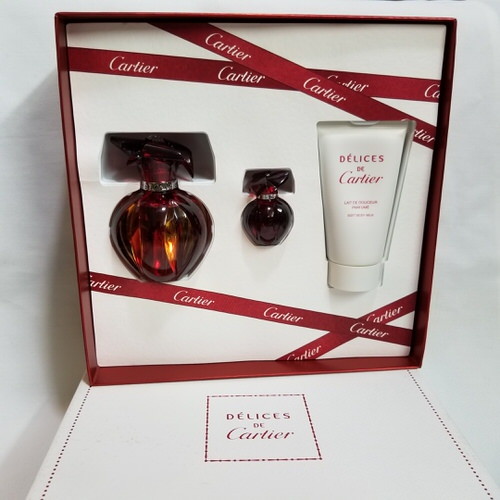 Delices De Cartier 3 piece gift set for women | Om Fragrances
